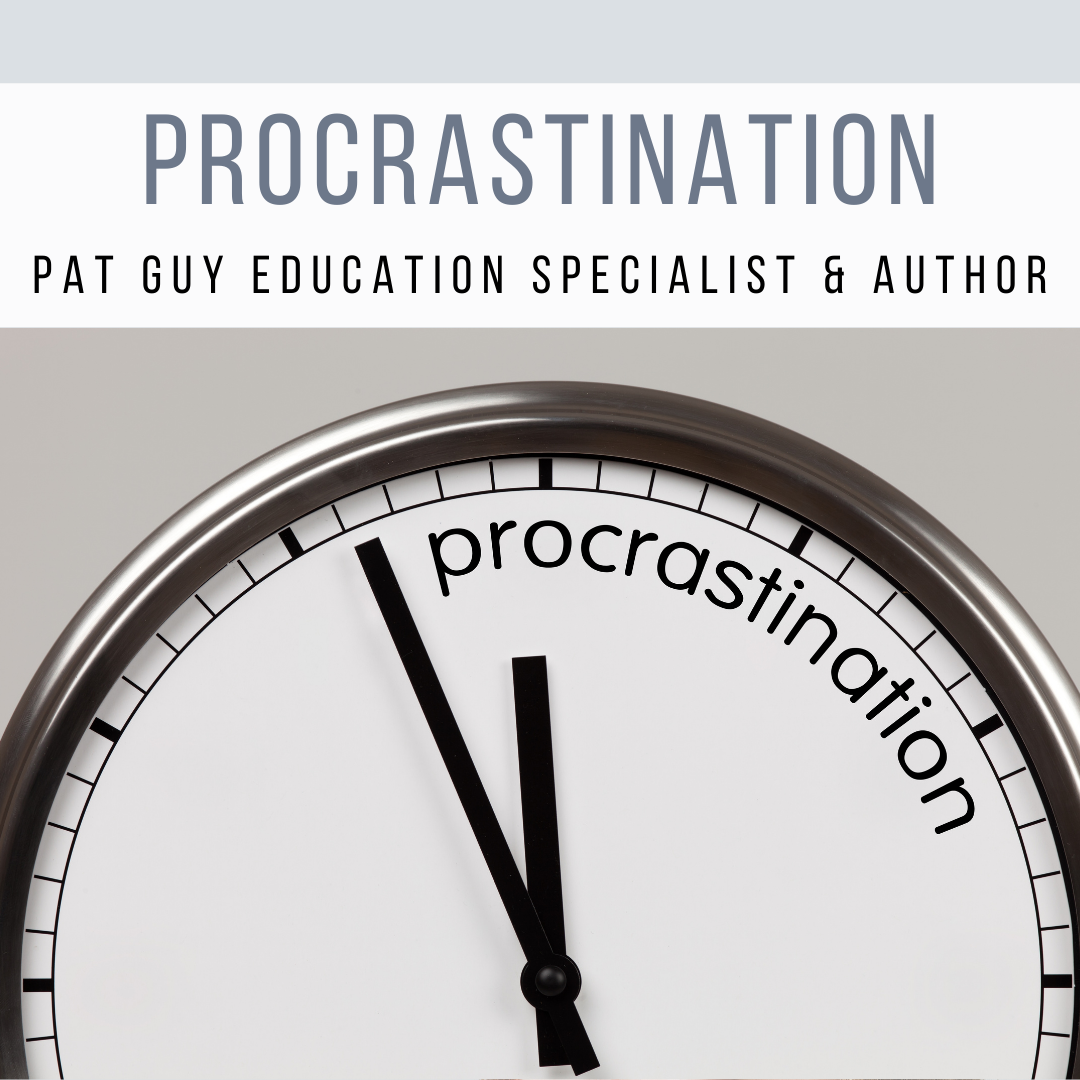 Procrastination. – Pat Guy Education Specialist & Author